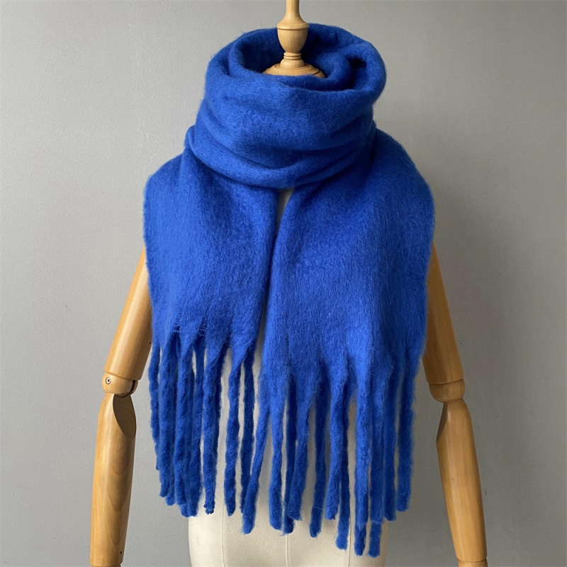 Sjaal Chunky Fluffy met franjes / chunky fluffy scarfs - Welkom bij ...
